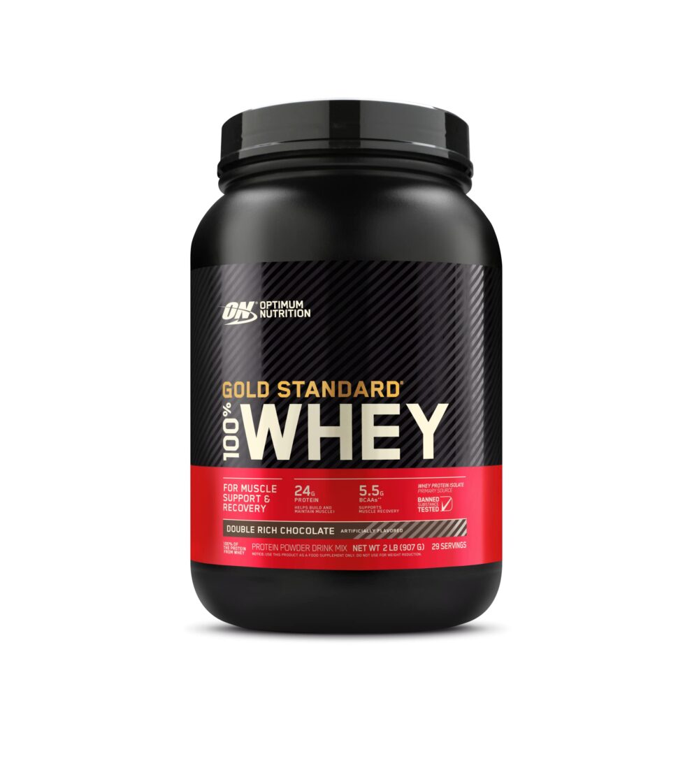 Optimum nutrition gold standard 100% whey protein 907g -Double rich chocolate - Biorganic